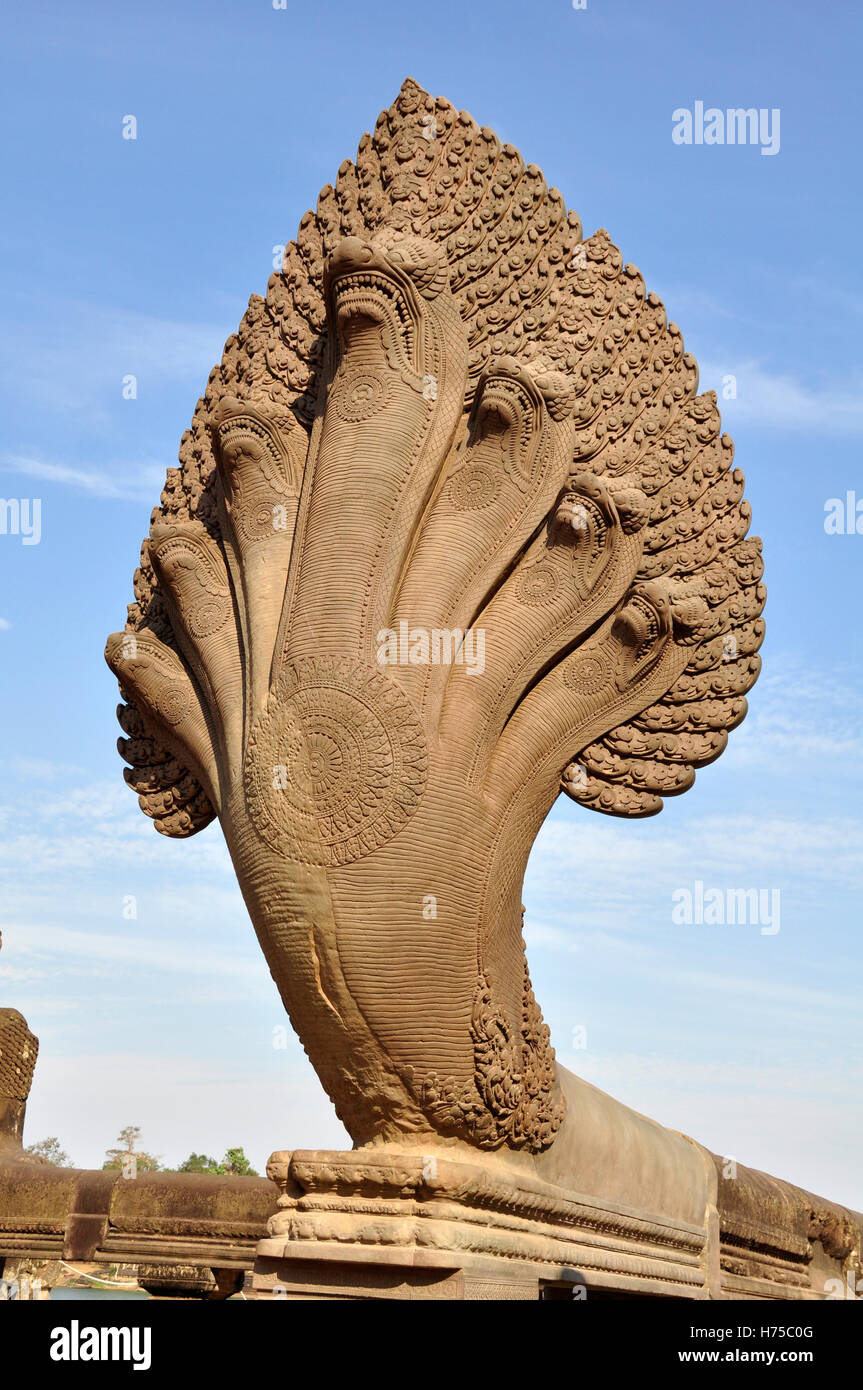 Angkor Wat naga Stock Photo - Alamy