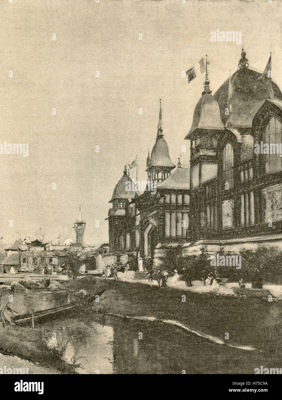 The Central Palace of the Colonies, Illustration for l'Exposition ...