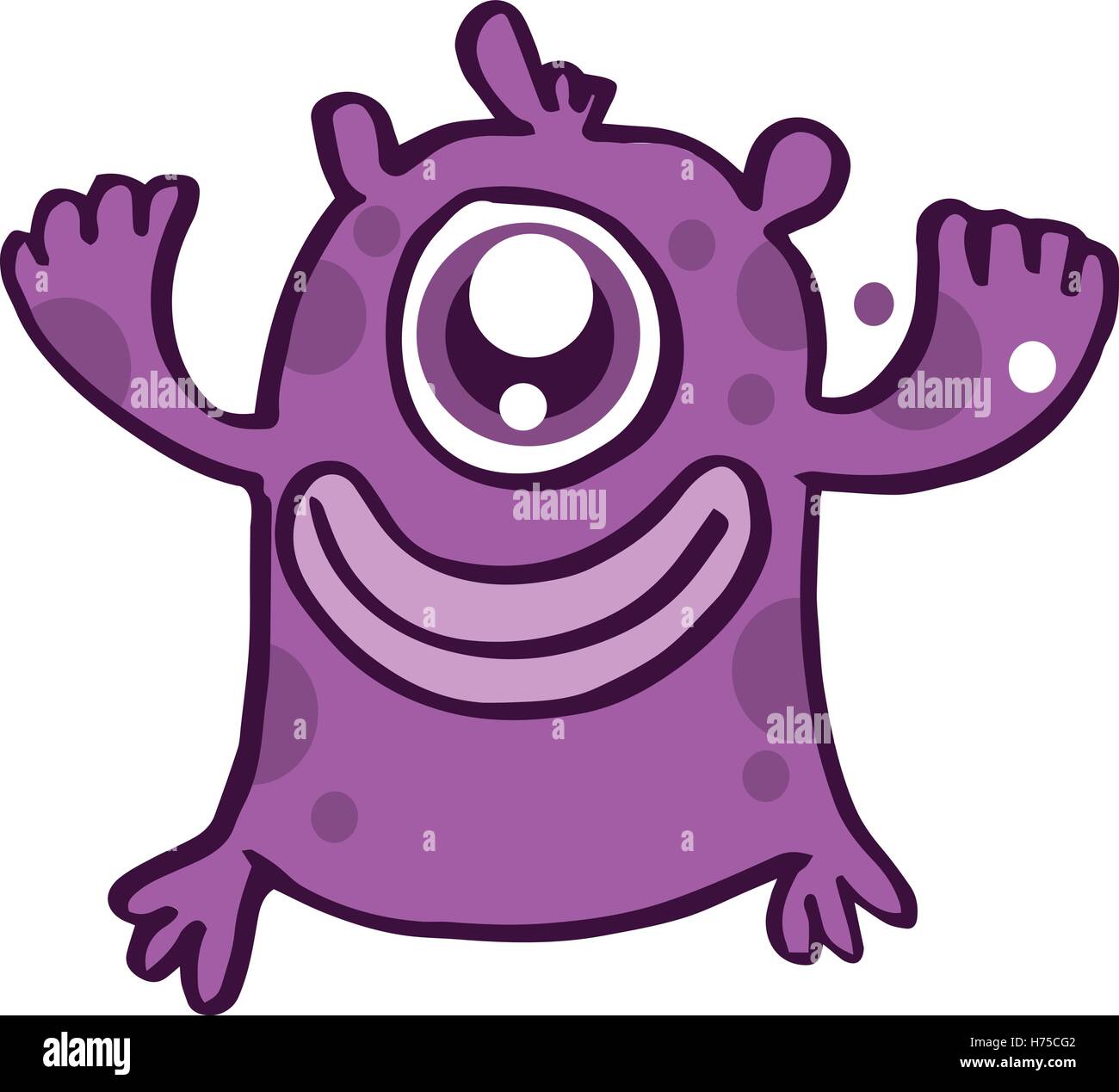 Monster with one eye Cut Out Stock Images & Pictures - Alamy