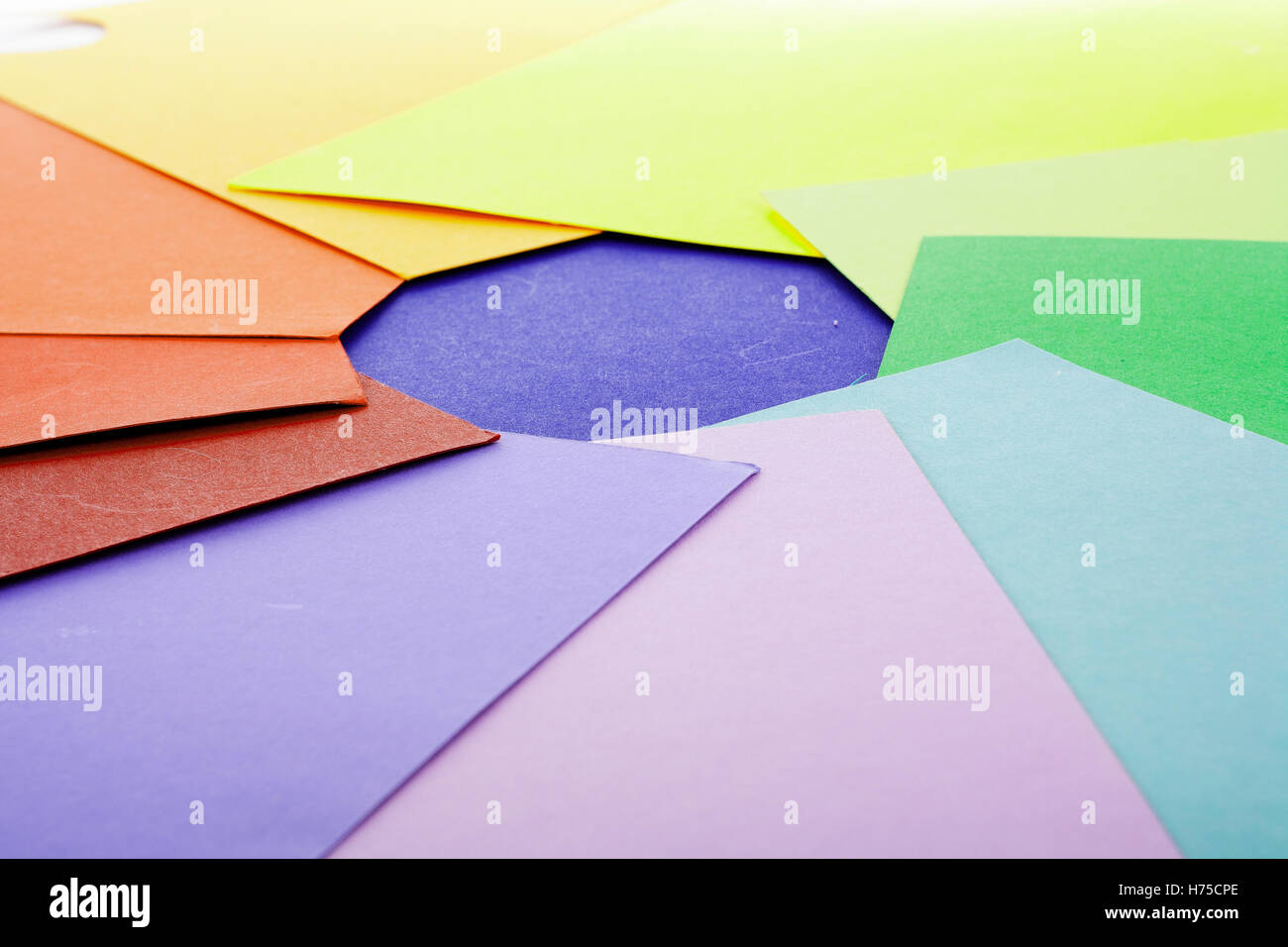 Paper cardboard. Colorful papers. Paper texture with red orange yellow ...