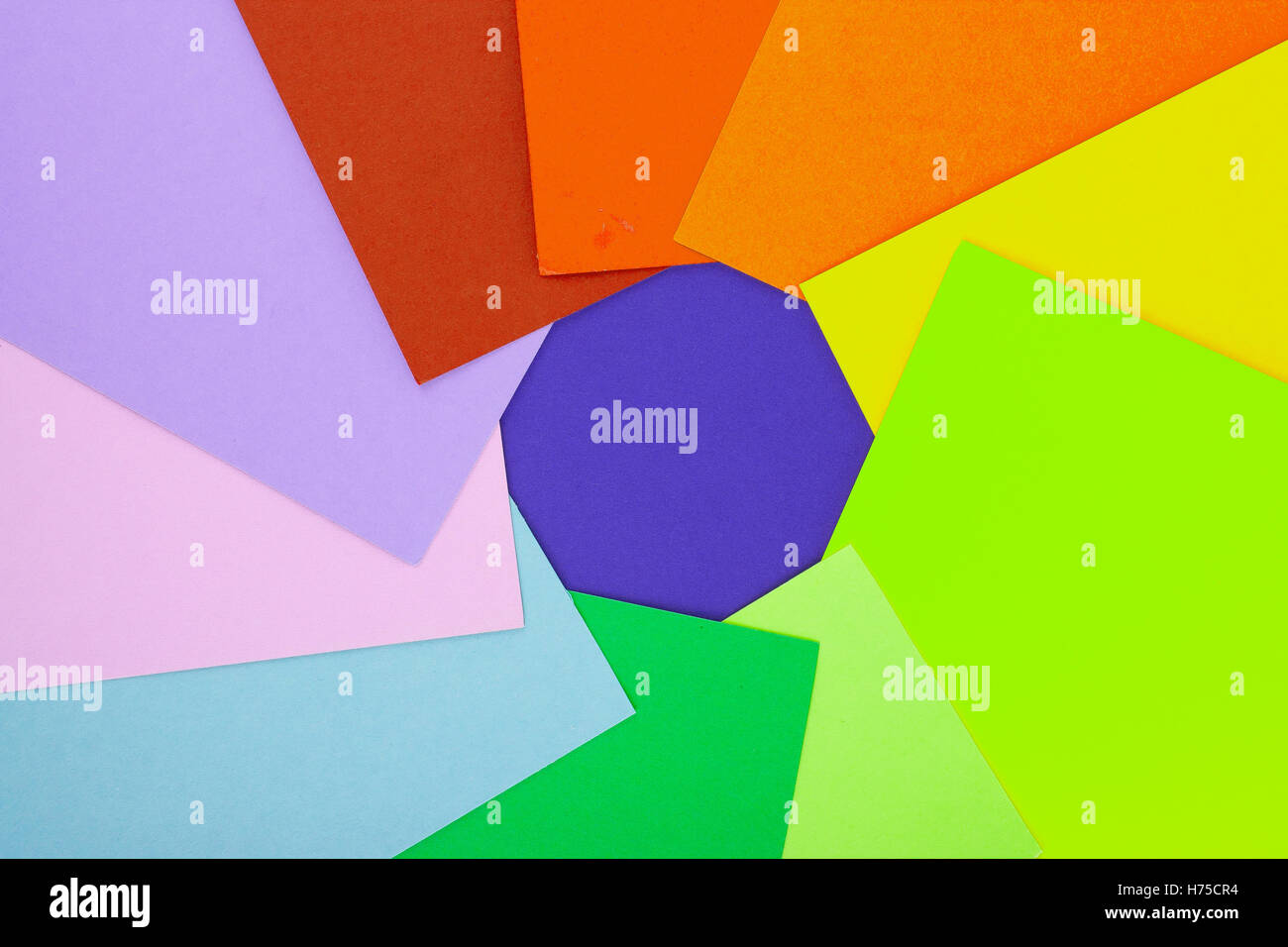 Paper cardboard. Colorful papers. Paper texture with red orange yellow ...