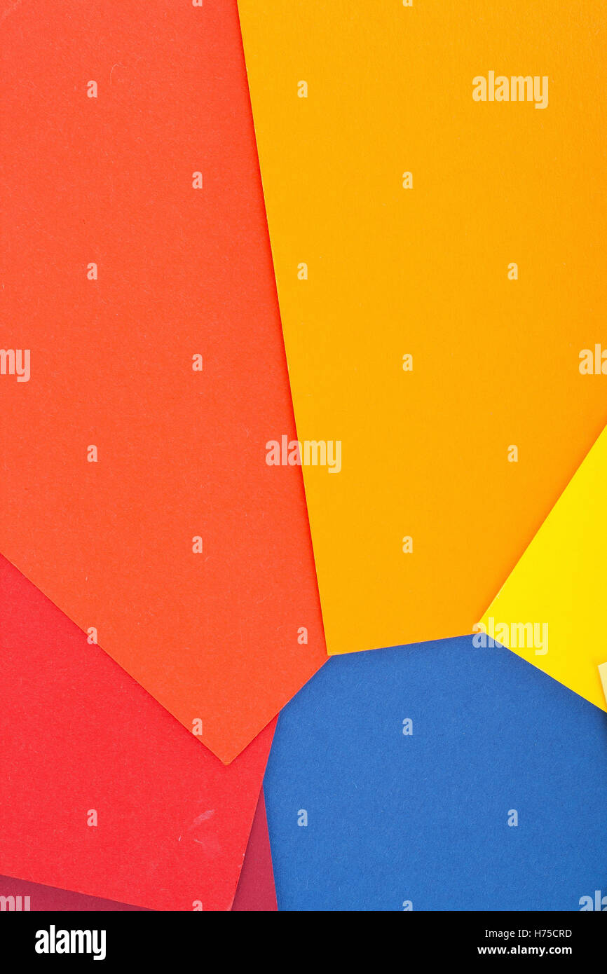Paper cardboard. Colorful papers. Paper texture with red orange yellow ...