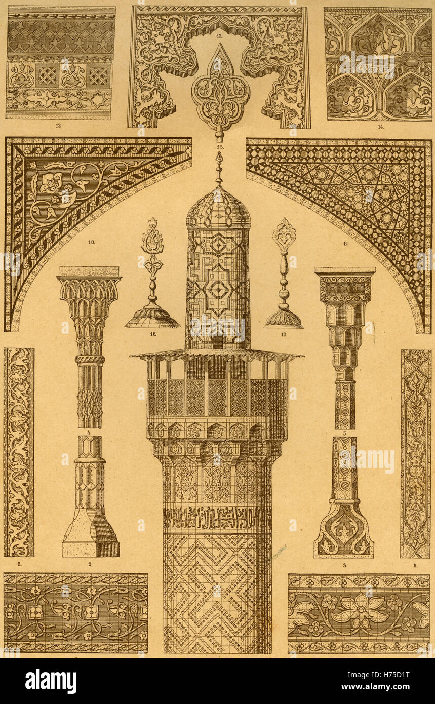 Ornamentenschatz 1887 Painting and sculpture: Persian Stock Photo - Alamy