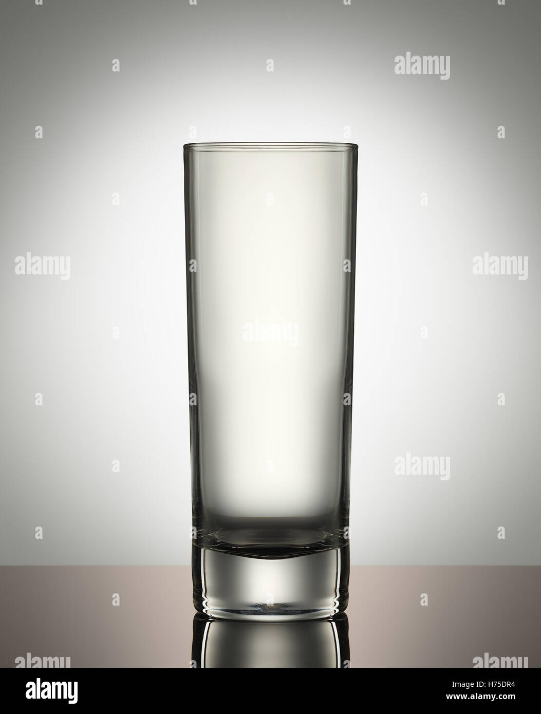 empty glass on white background Stock Photo - Alamy
