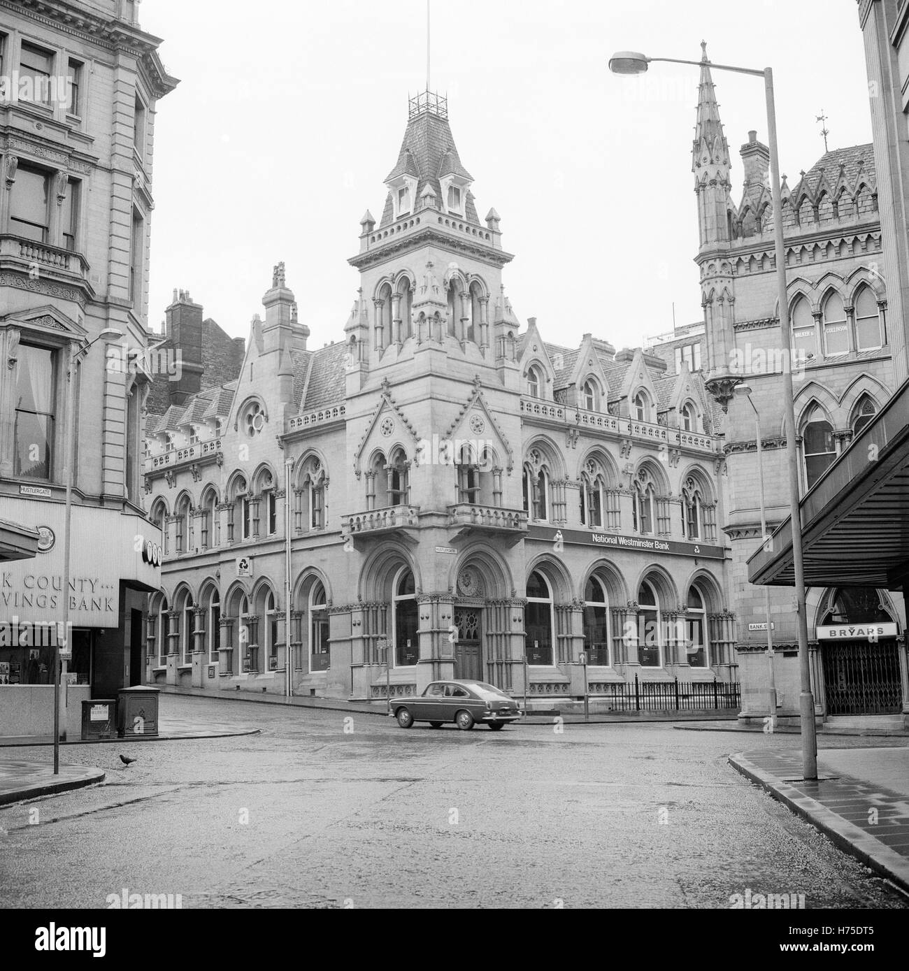 Bradford City Center 1975 England UK Stock Photo - Alamy