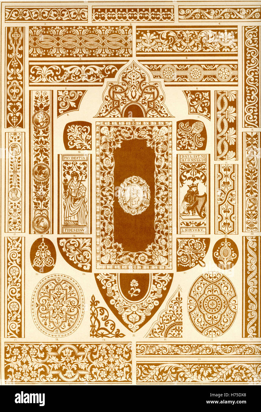 Ornamentenschatz 1887 Painting and sculpture: German Renaissance Stock ...