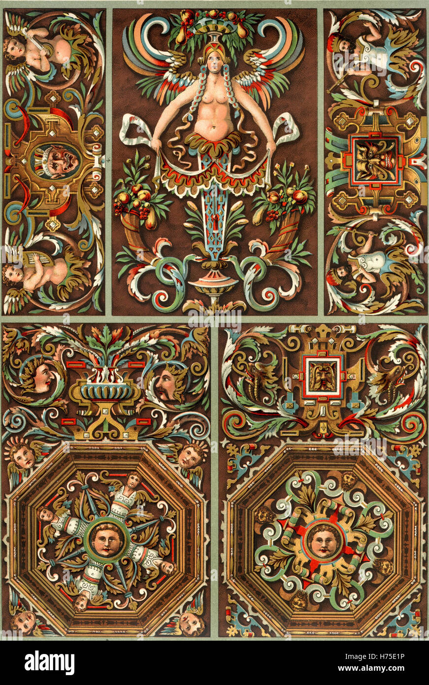 Ornamentenschatz 1887 Painting and sculpture: German Renaissance Stock ...