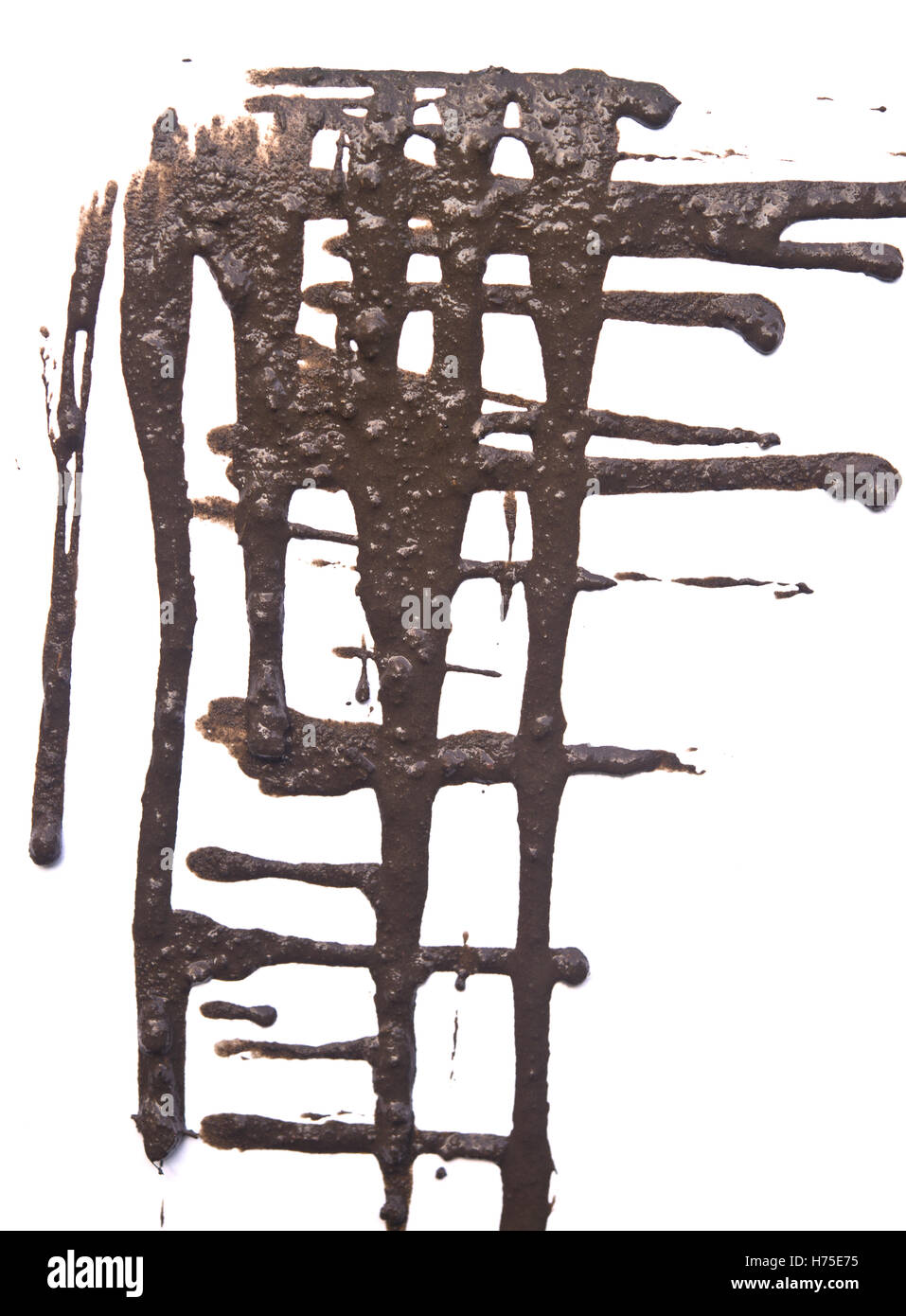 mud splatter isolated on white background Stock Photo - Alamy