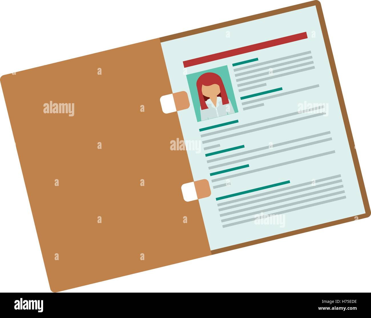 Job application files Stock Vector Images - Alamy