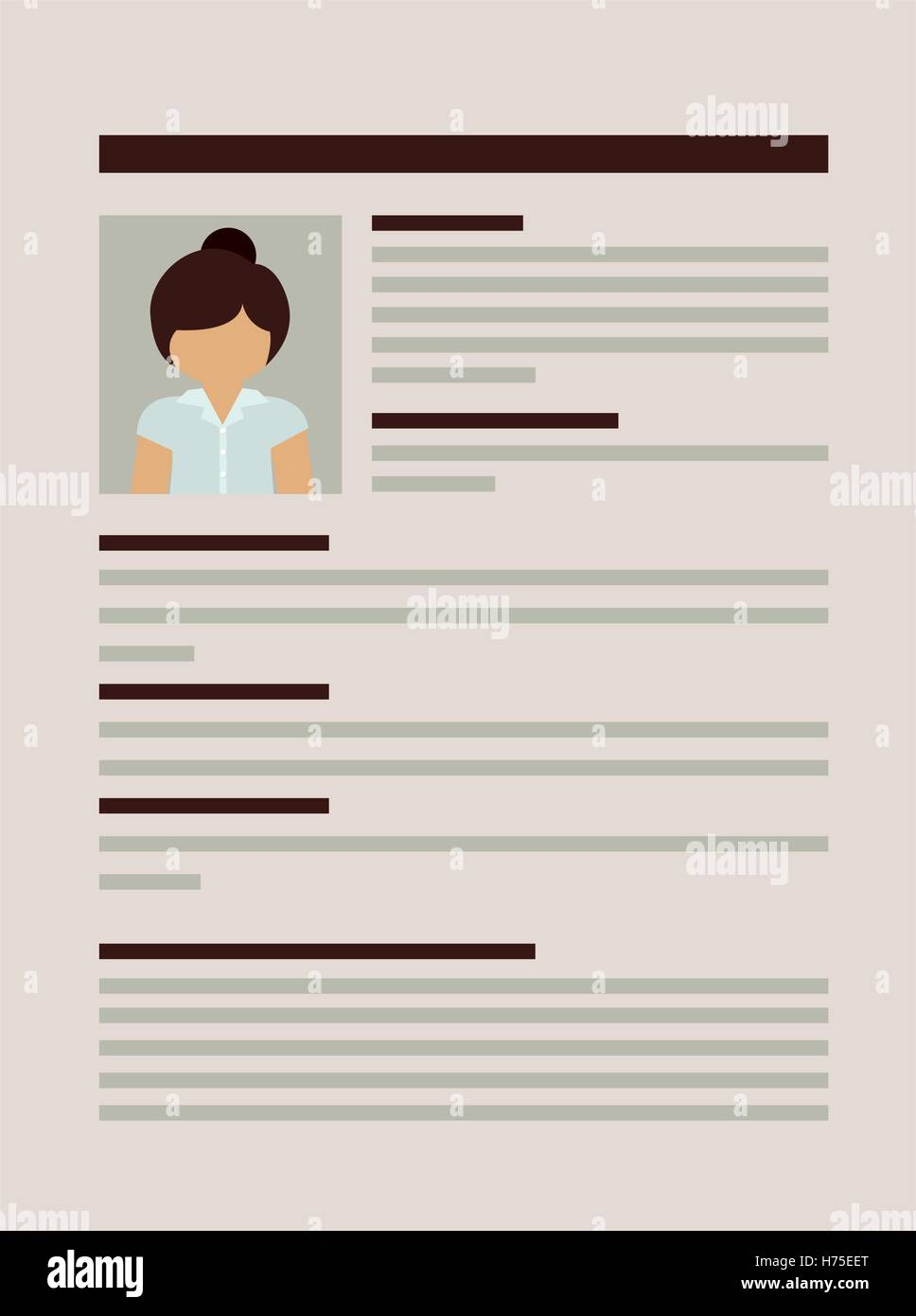 Cv reference Stock Vector Images - Alamy