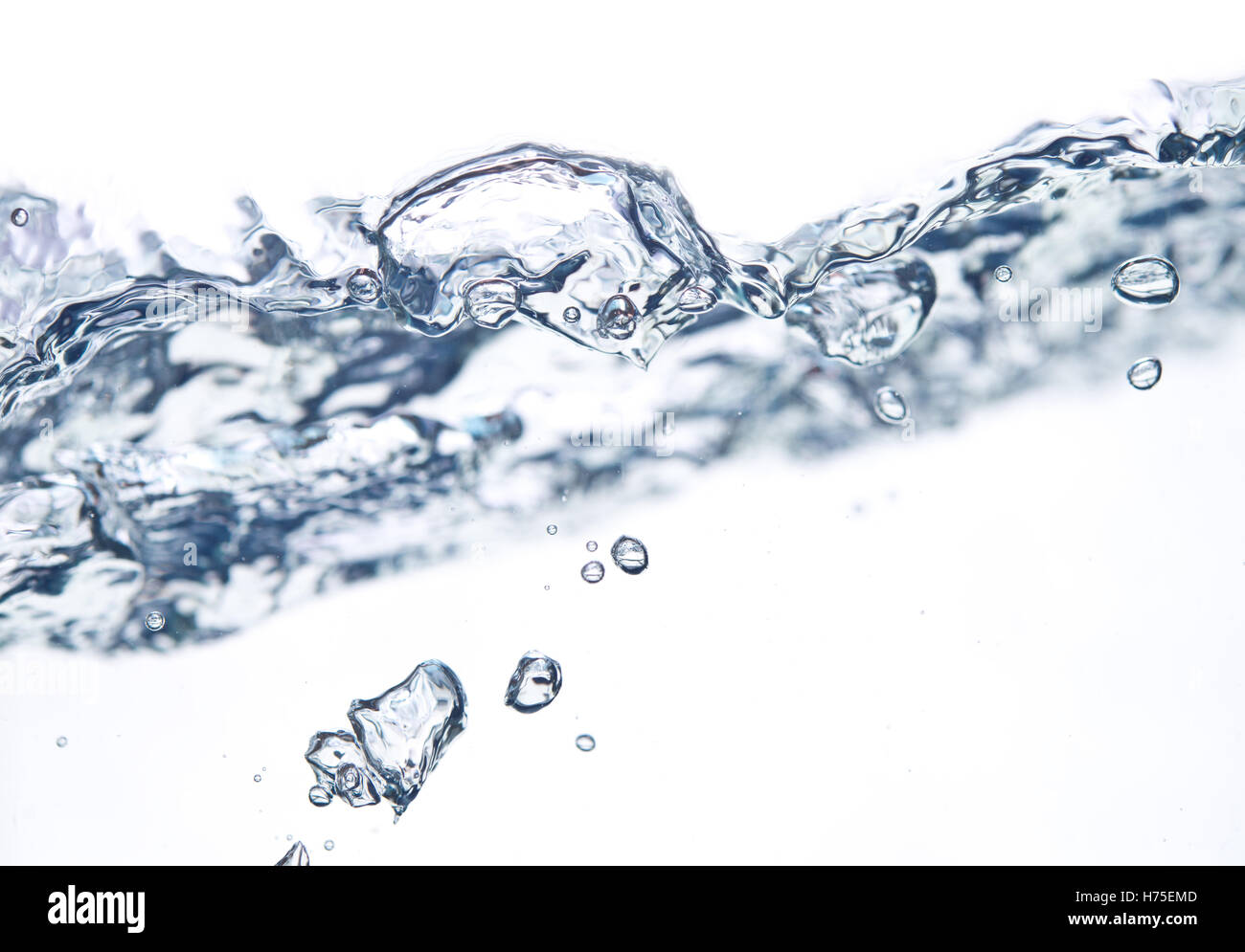 fresh water splash isolated on white background Stock Photo - Alamy