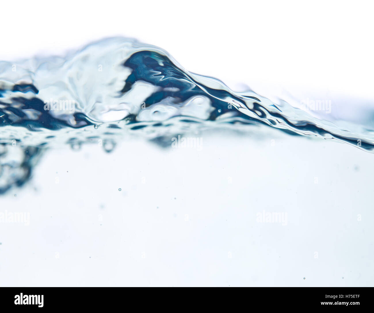 wave splash isolated on white background Stock Photo - Alamy