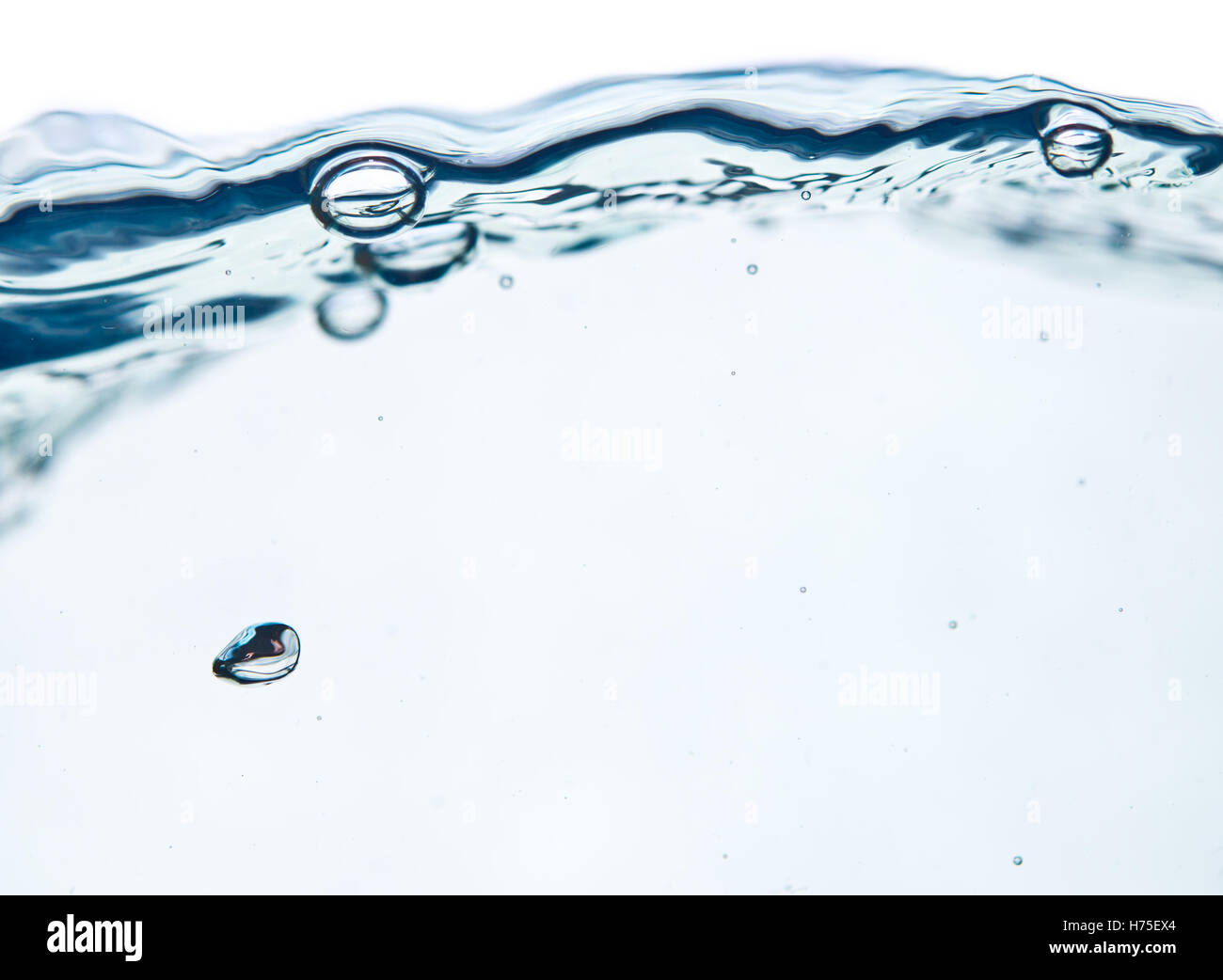 wave splash isolated on white background Stock Photo - Alamy