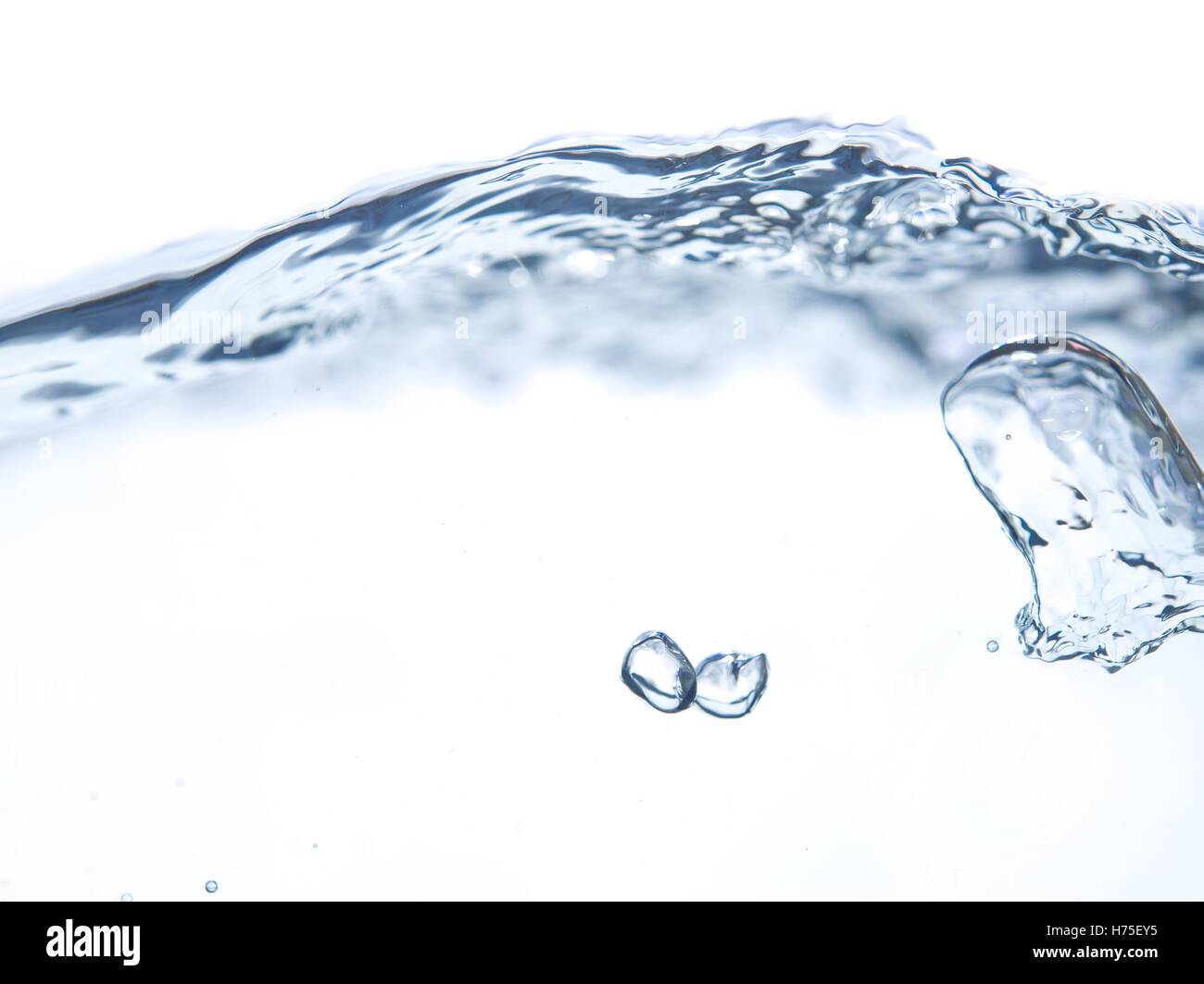 water wave isolated on white background Stock Photo - Alamy