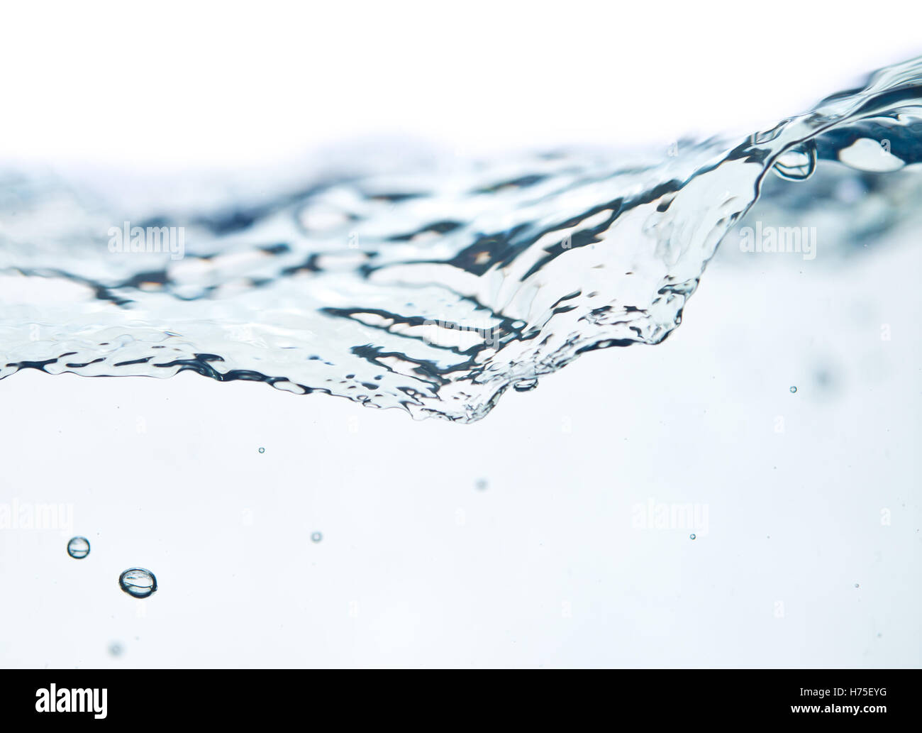 wave splash isolated on white background Stock Photo - Alamy