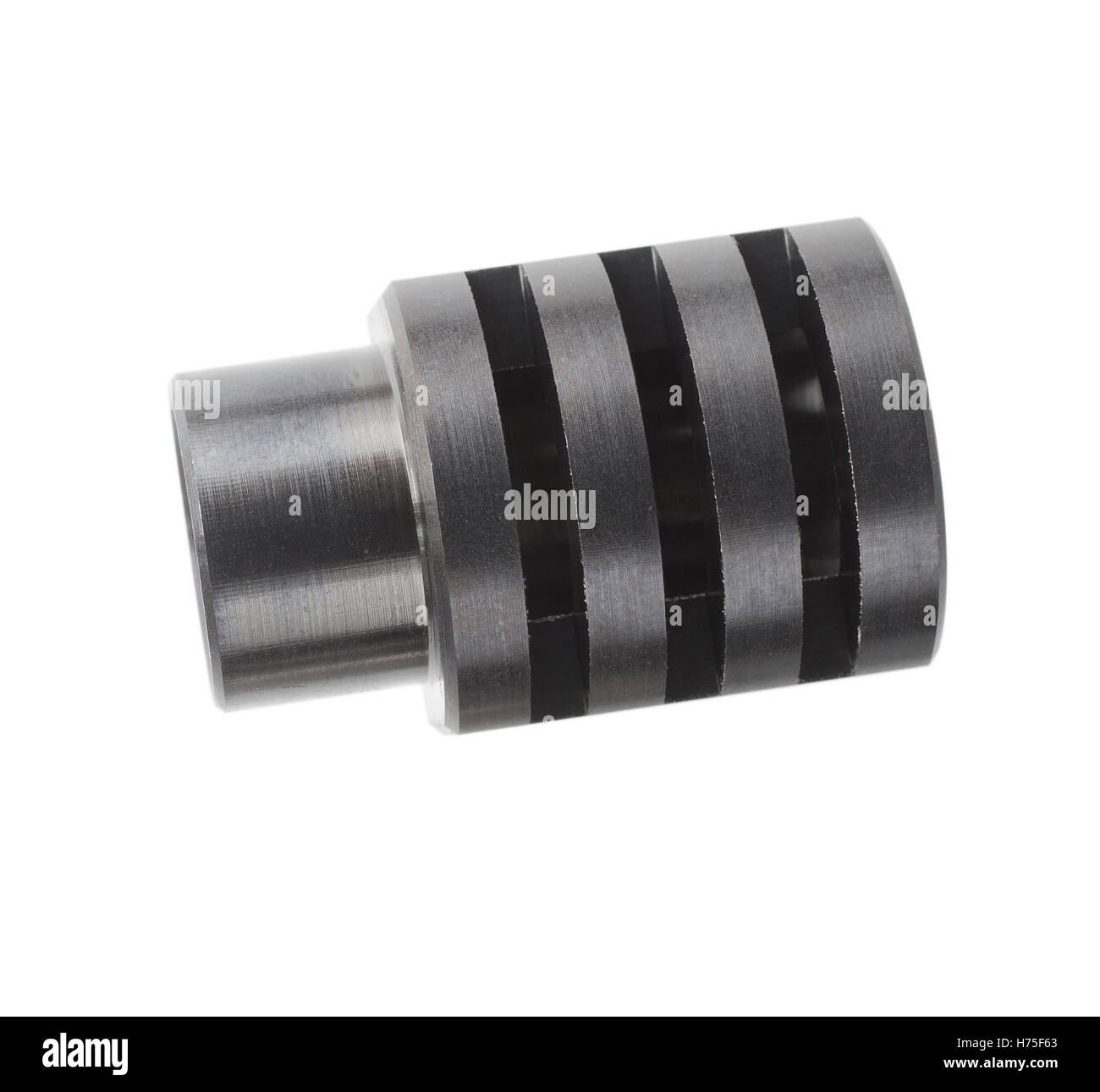 Device used to handle recoil on a pistol seen from the vent side Stock ...