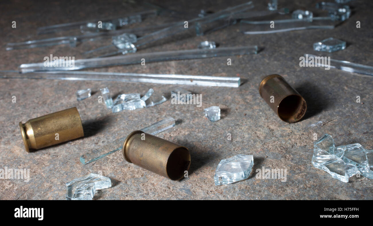 Empty handgun shells hi-res stock photography and images - Alamy