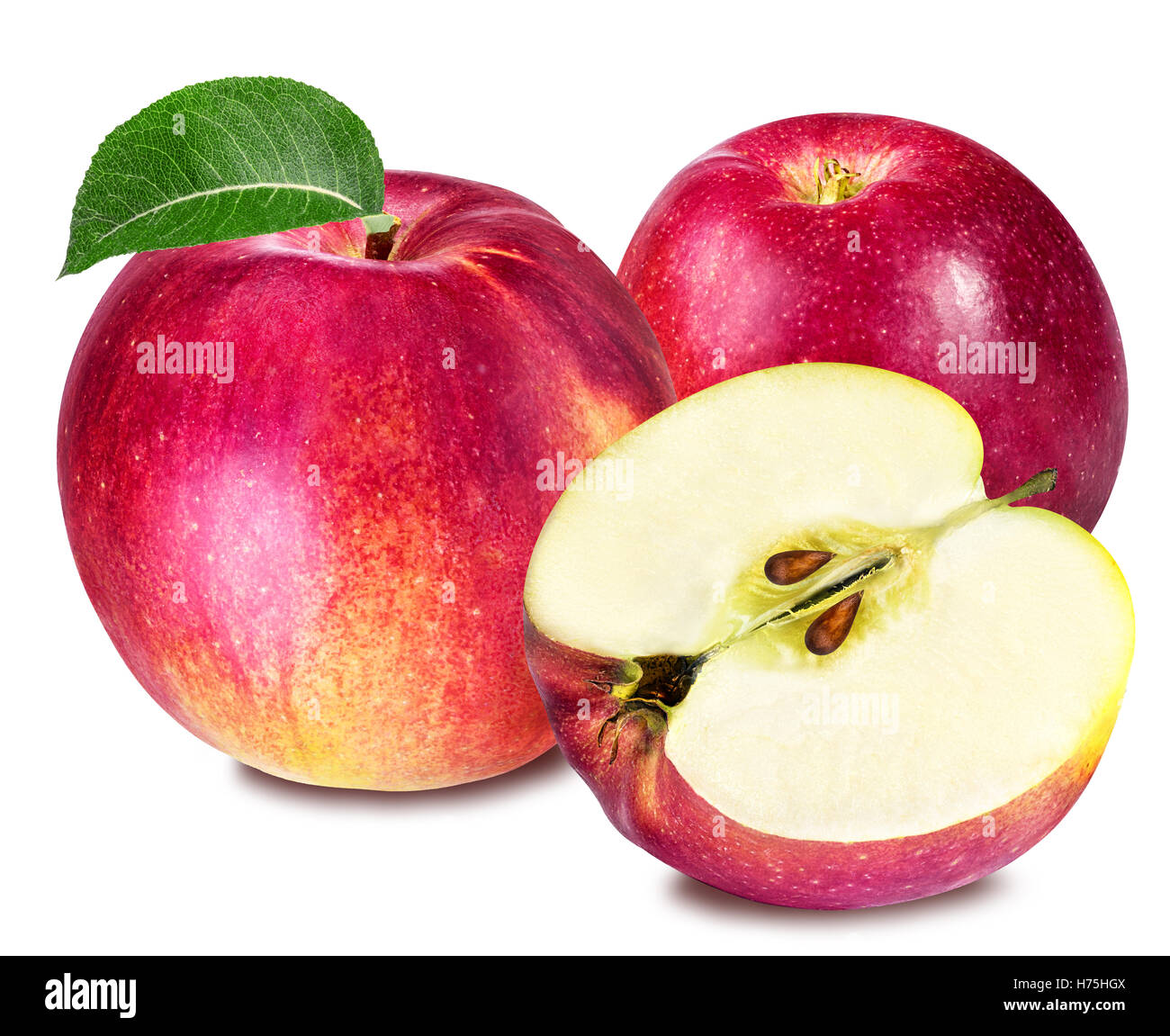 apple isolated on white background Stock Photo - Alamy