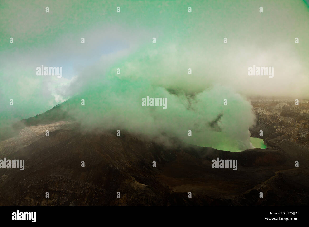 Volcanic Eruption Of Irazu Volcano High Resolution Stock Photography ...