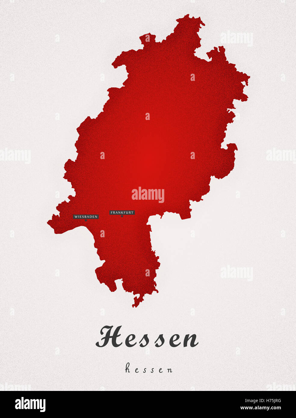 Hessen map hi-res stock photography and images - Alamy