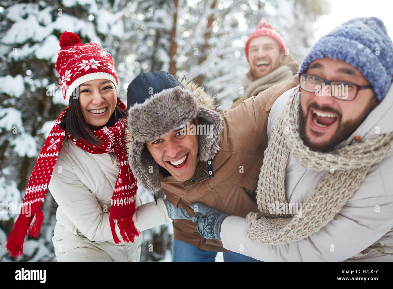 Having fun outdoors Stock Photo - Alamy