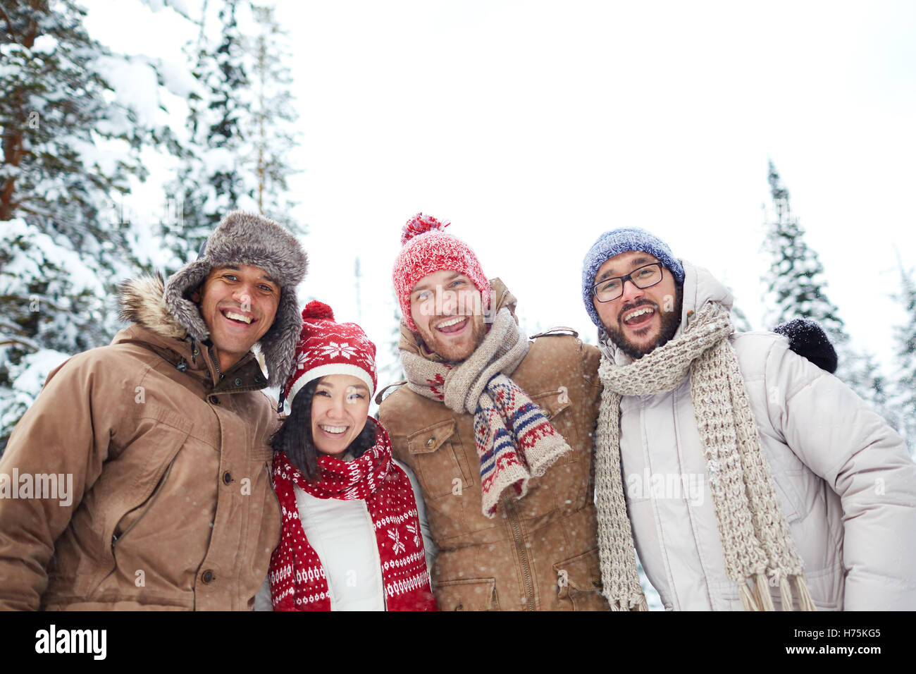 Enjoying winter day Stock Photo - Alamy