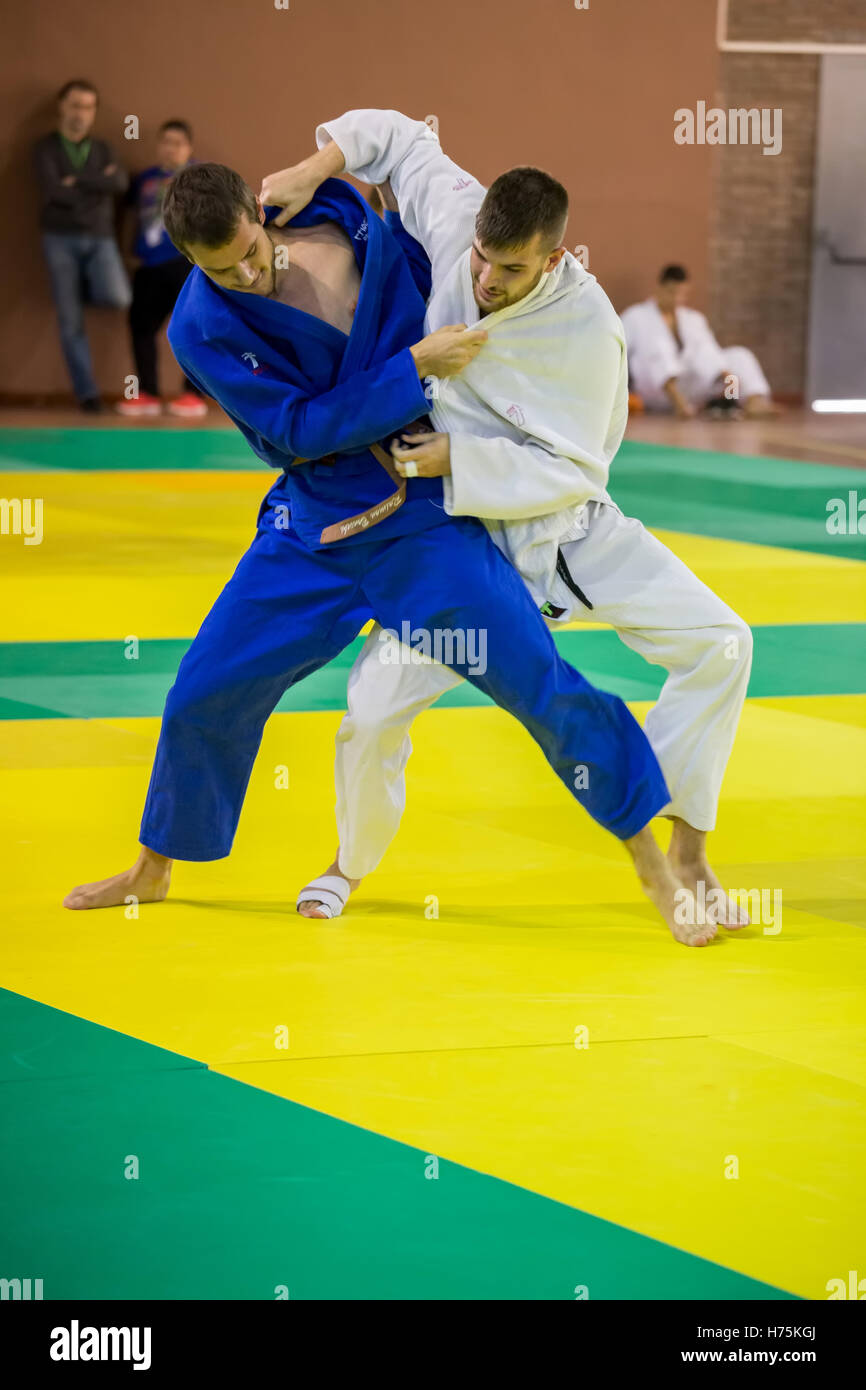 Competitors in Catalan Senior Judo Championships in Barcelona, 29 ...