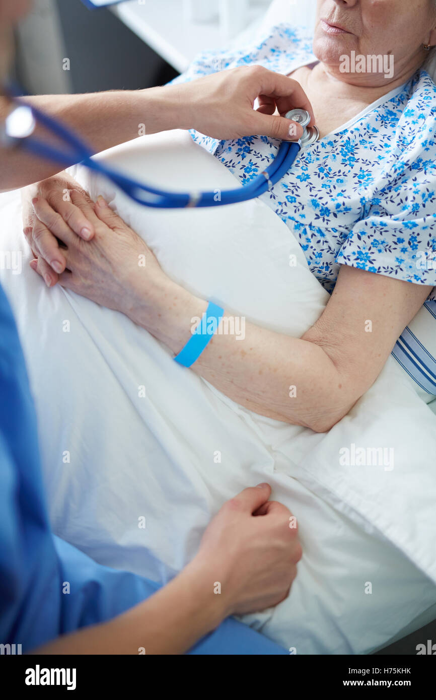 Treatment in bed Stock Photo - Alamy