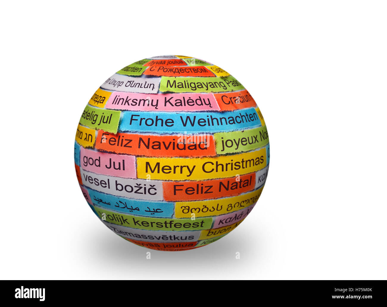 Merry christmas different languages hi-res stock photography and images ...