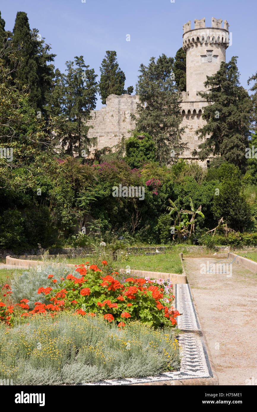 rodos historical centre in main town Stock Photo - Alamy