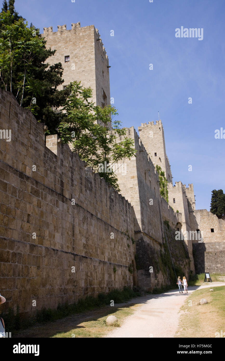 rodos historical centre in main town Stock Photo - Alamy