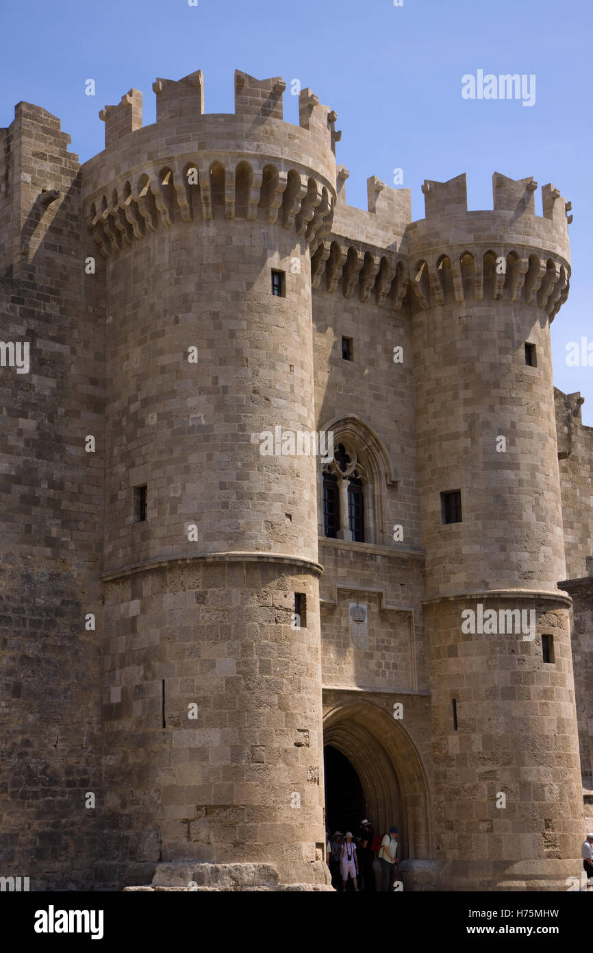 rodos historical centre in main town Stock Photo - Alamy