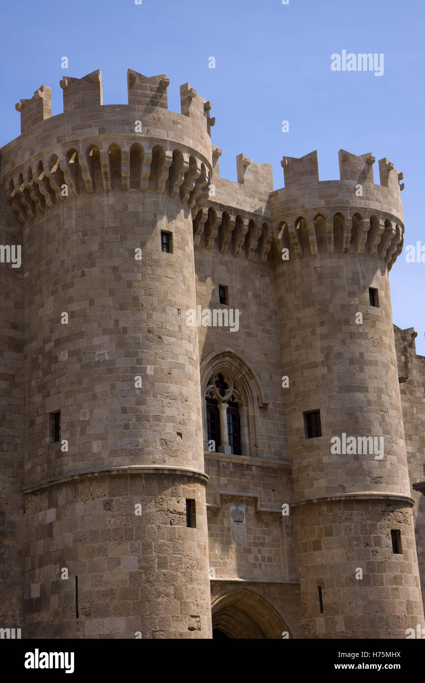 rodos historical centre in main town Stock Photo - Alamy