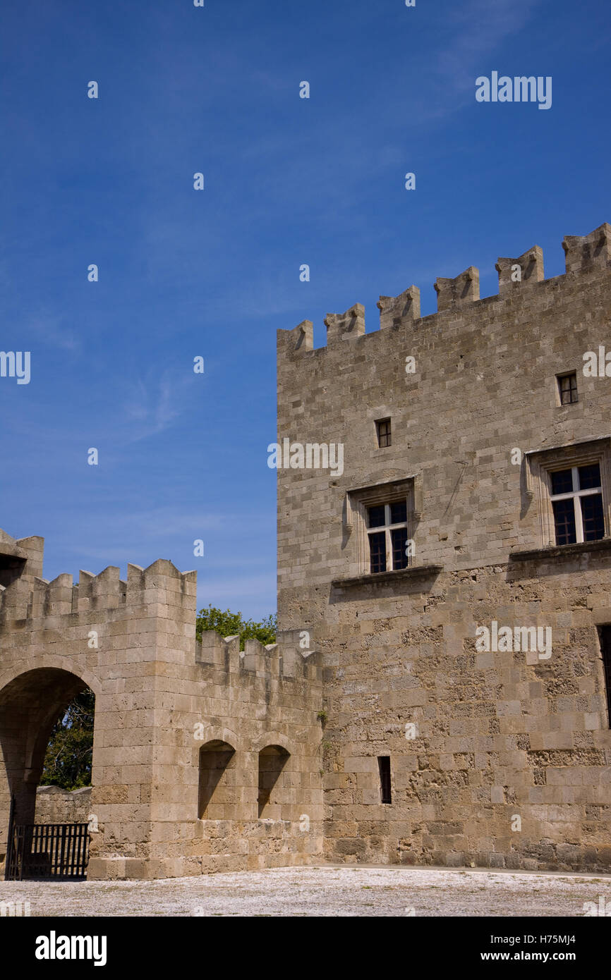 rodos historical centre in main town Stock Photo - Alamy
