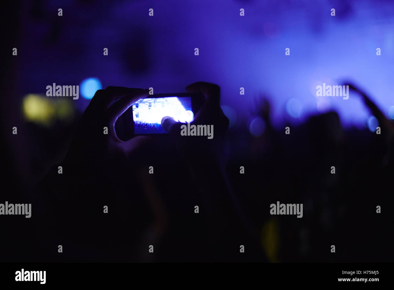 Recording an audience hi-res stock photography and images - Alamy