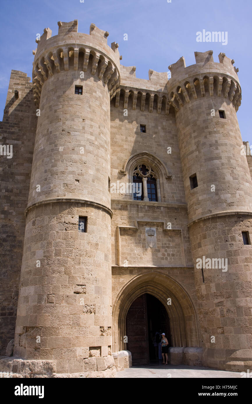 rodos historical centre in main town Stock Photo - Alamy