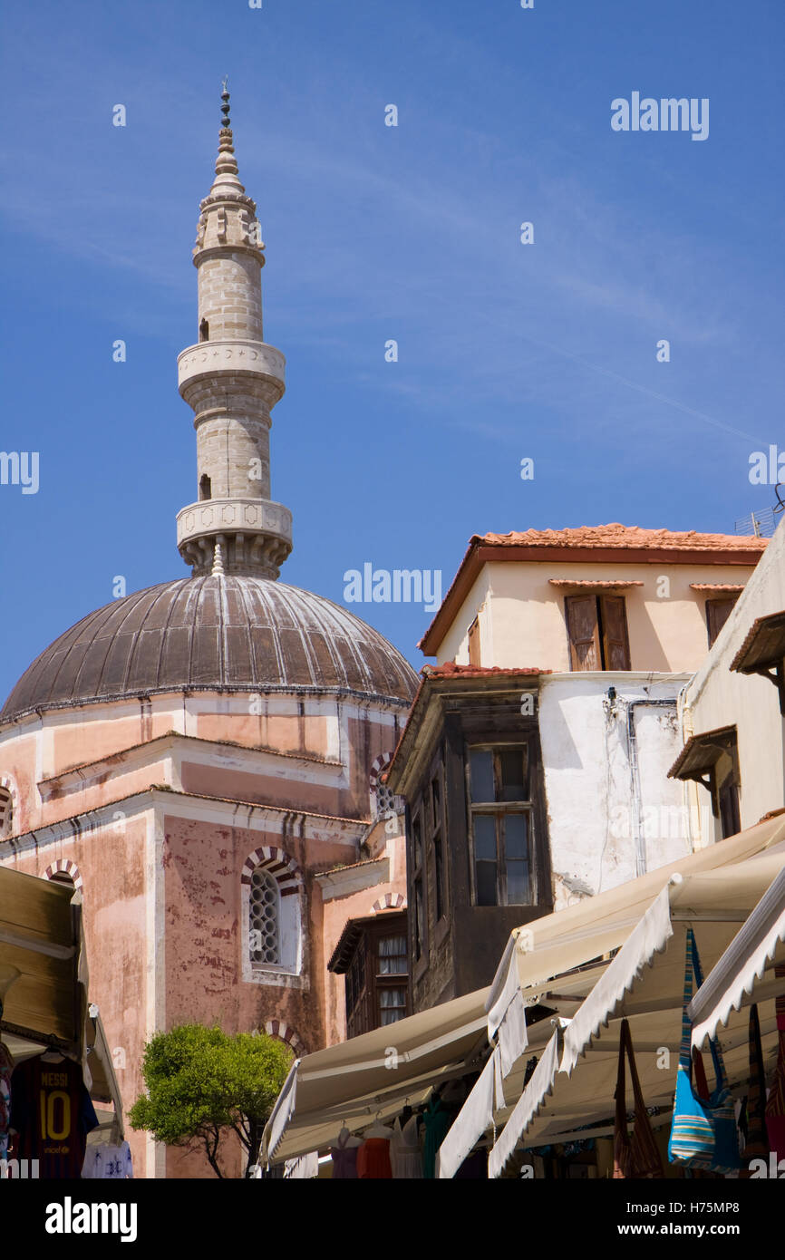 rodos historical centre in main town Stock Photo - Alamy