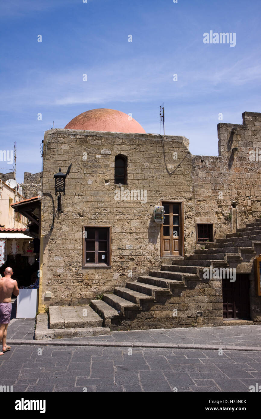 rodos historical centre in main town Stock Photo - Alamy