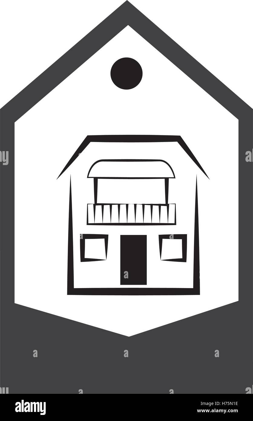 house real estate tag vector illustration design Stock Vector Image ...
