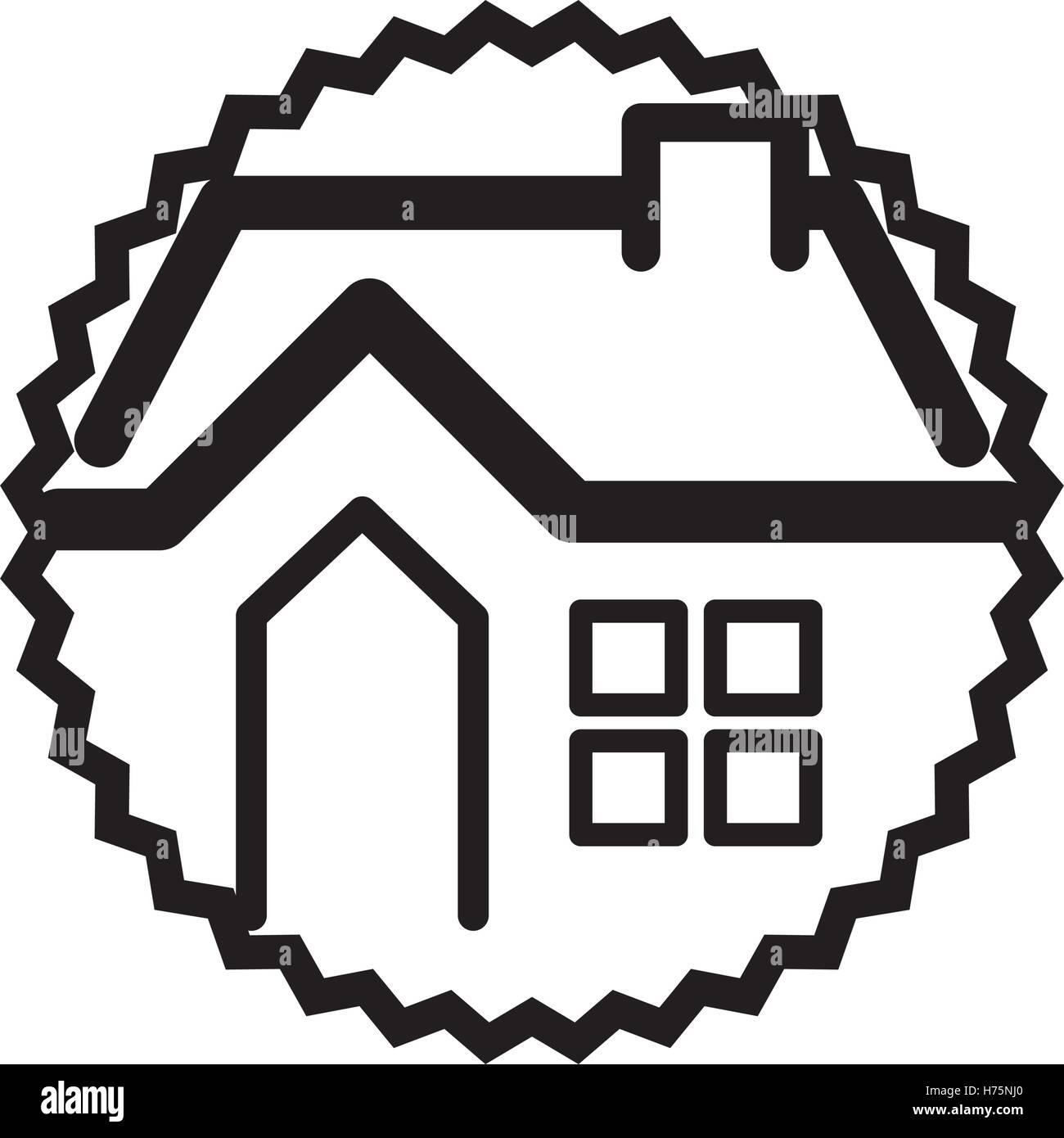house real estate tag vector illustration design Stock Vector Image ...