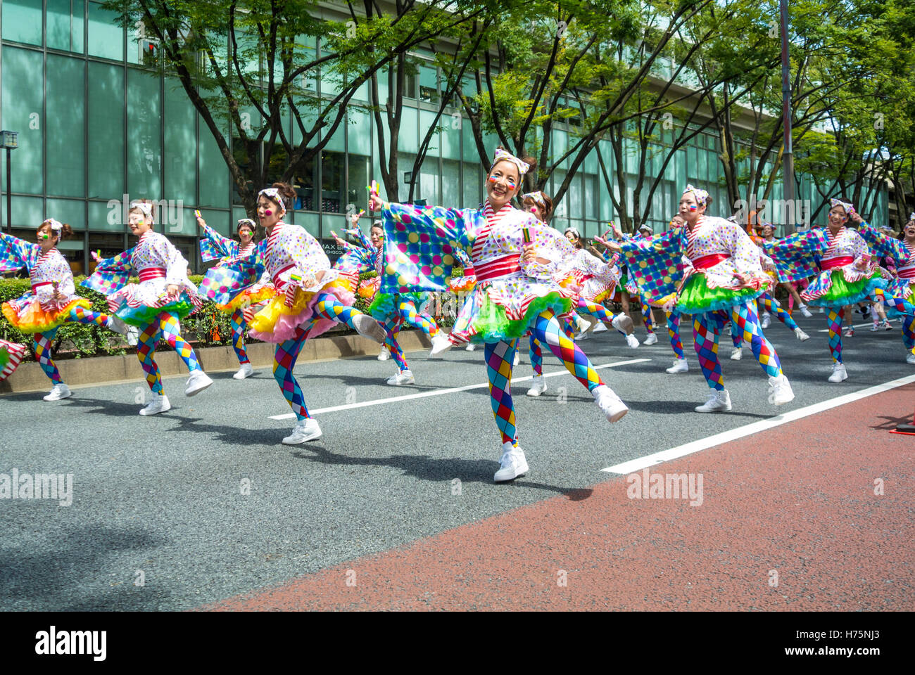 Japanese yosakoi festival dance hi-res stock photography and images - Alamy