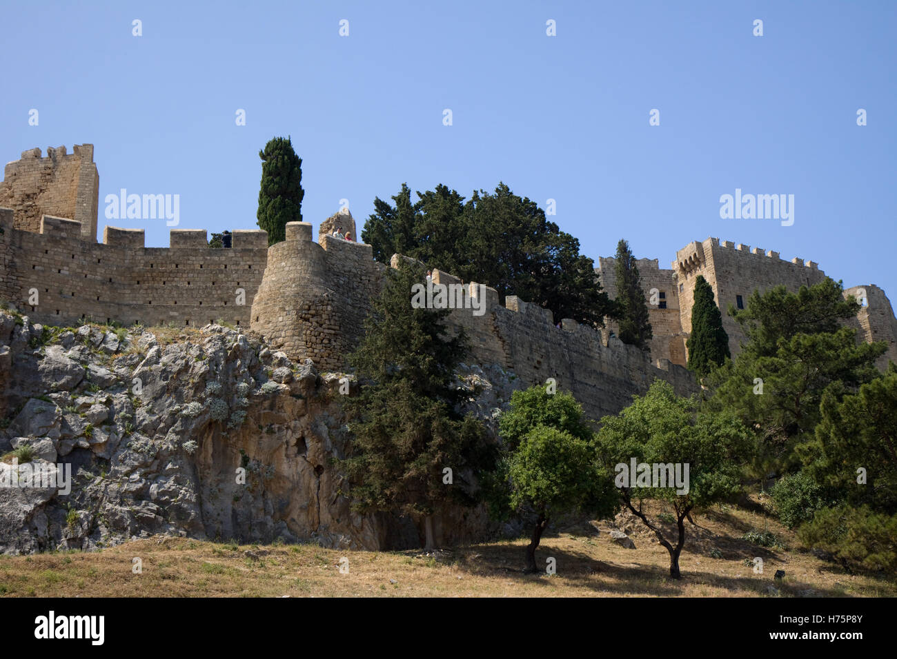 rodos historical centre in main town Stock Photo - Alamy