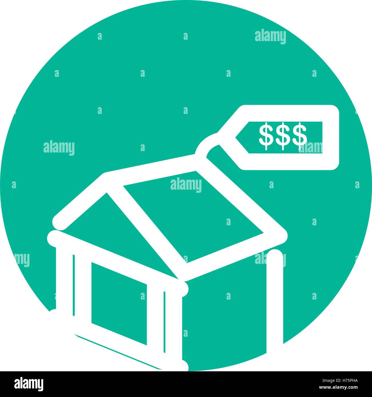 house real estate tag vector illustration design Stock Vector Image ...