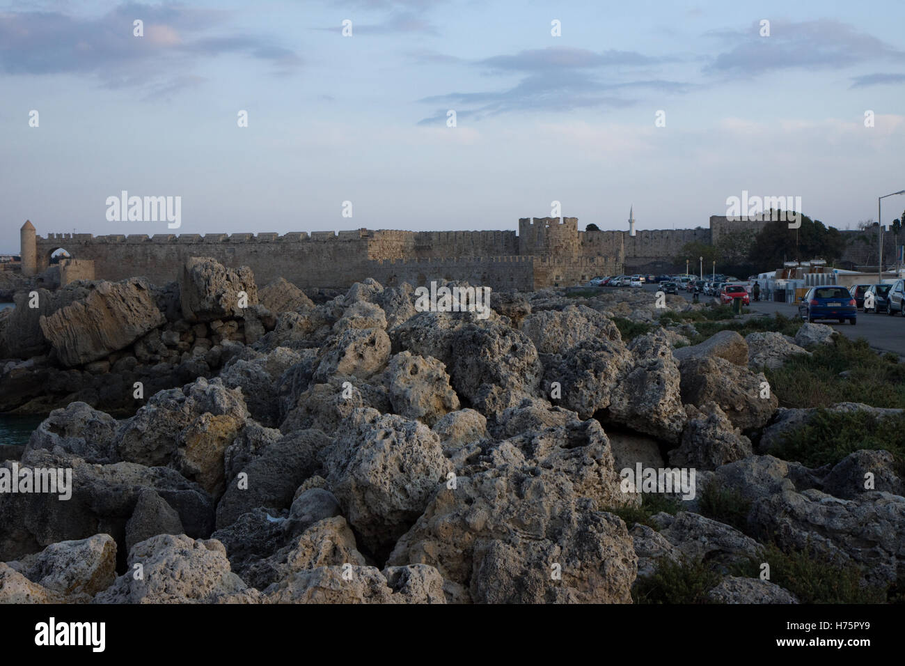 rodos historical centre in main town Stock Photo - Alamy