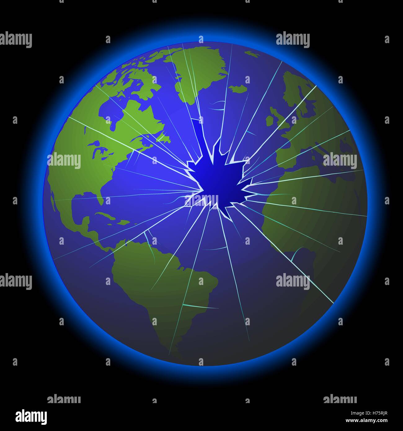Conceptually, showed the possibility of disaster, earthquake, crisis or ...