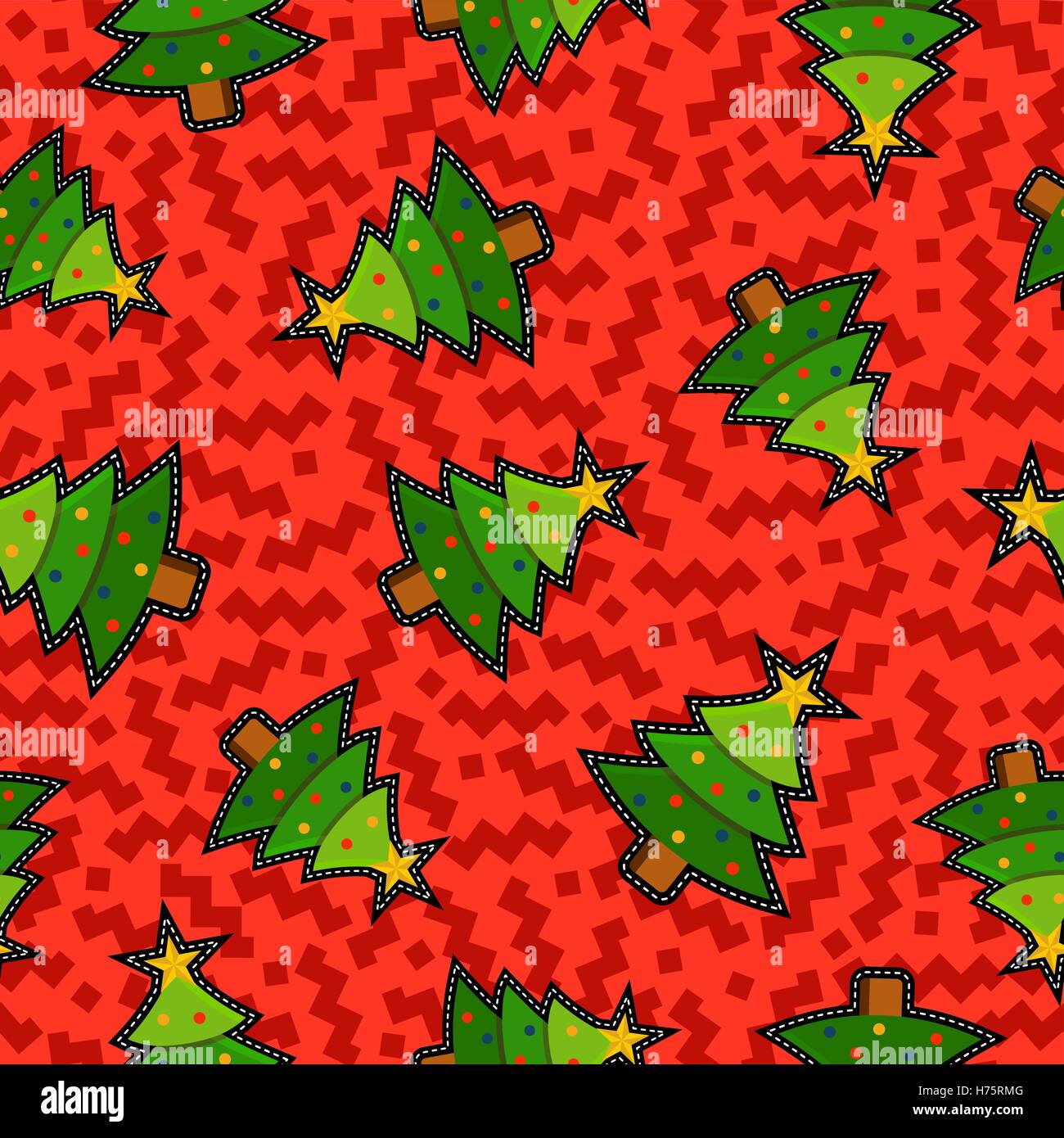 Christmas seamless pattern background with holiday xmas pine tree ...