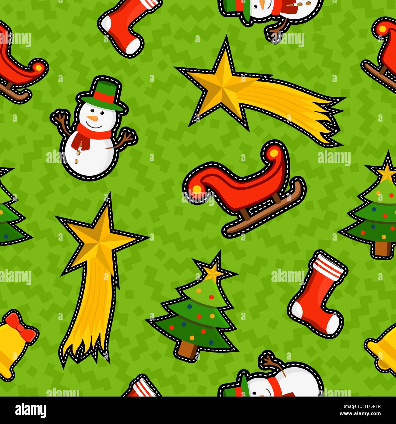 Snowman fabric Stock Vector Images - Alamy