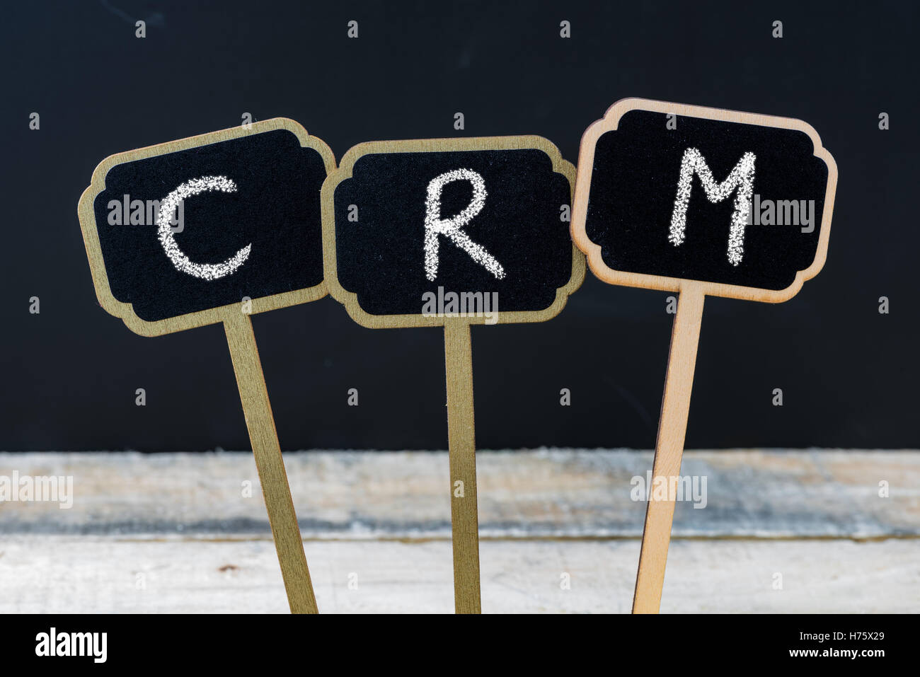 Business acronym CRM as Customer Relationship Management written with ...