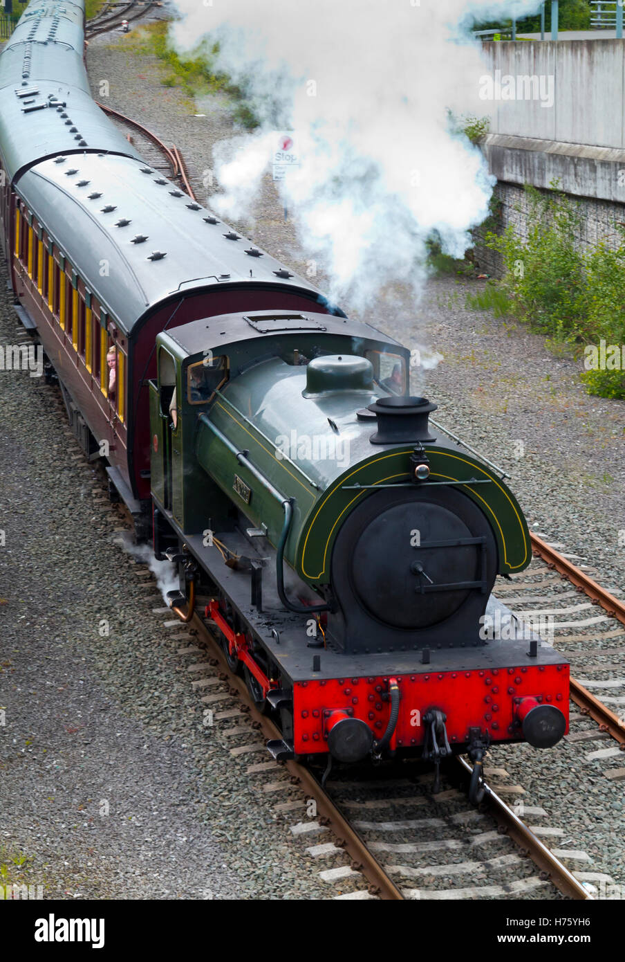 Steam locomotive Lord Phil at Matlock Railway Station on the Peak Rail ...