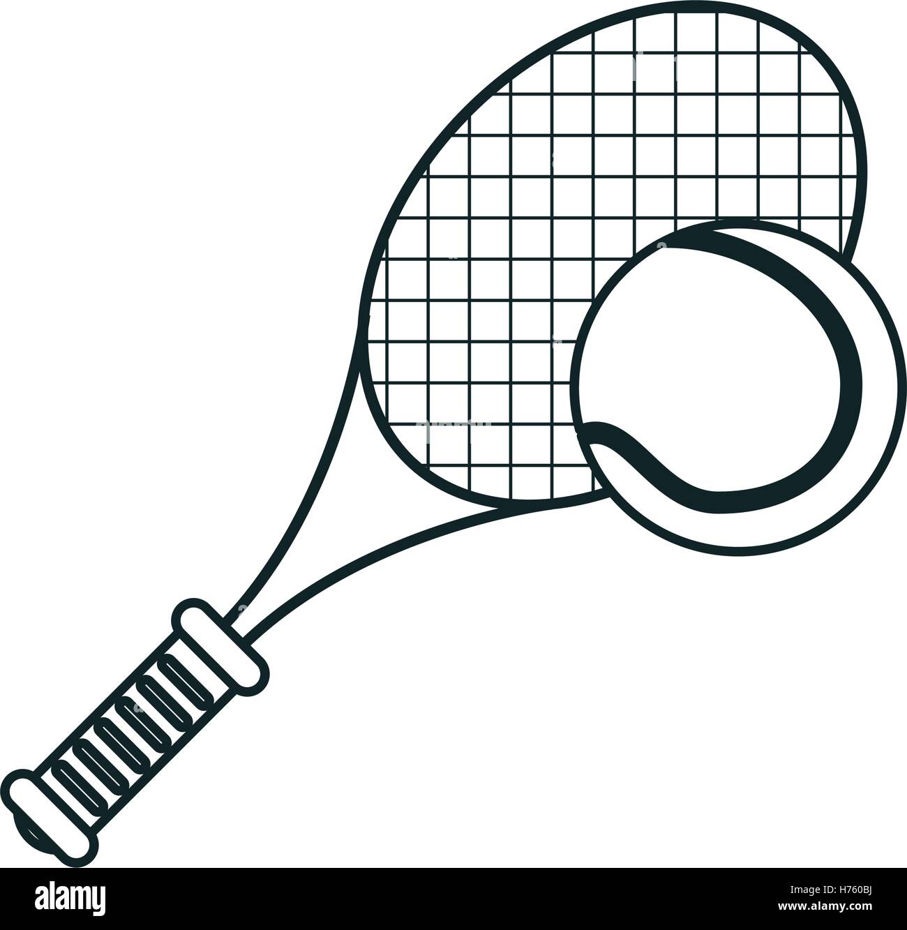 Isolated racket and ball of tennis design Stock Vector Image & Art - Alamy